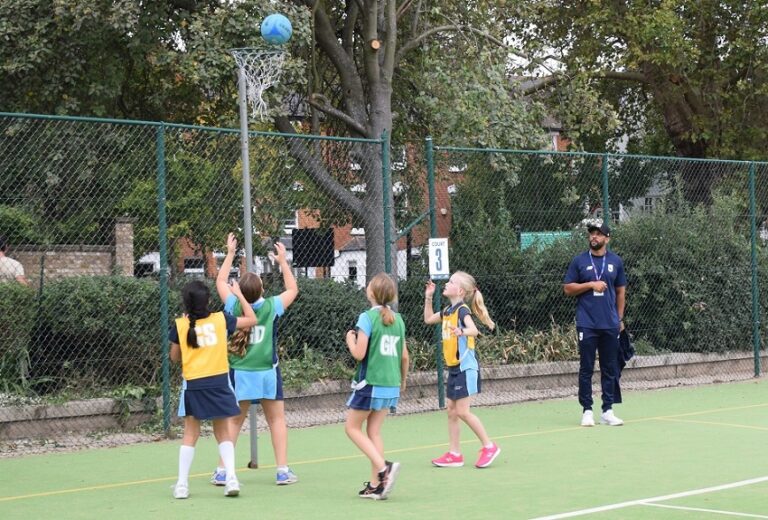 Great netball against Falcons School | Parsons Green Prep