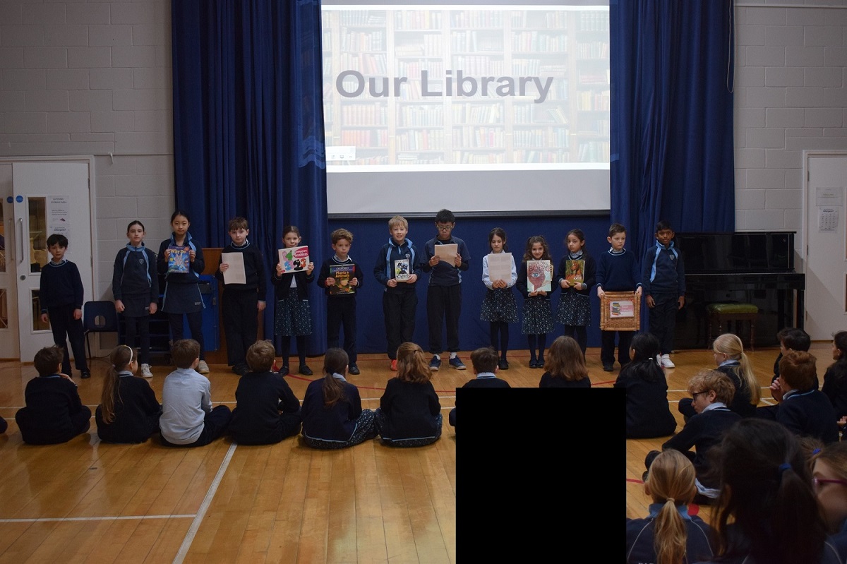 Assembly with the librarians | Prep School Fulham | Parsons Green Prep